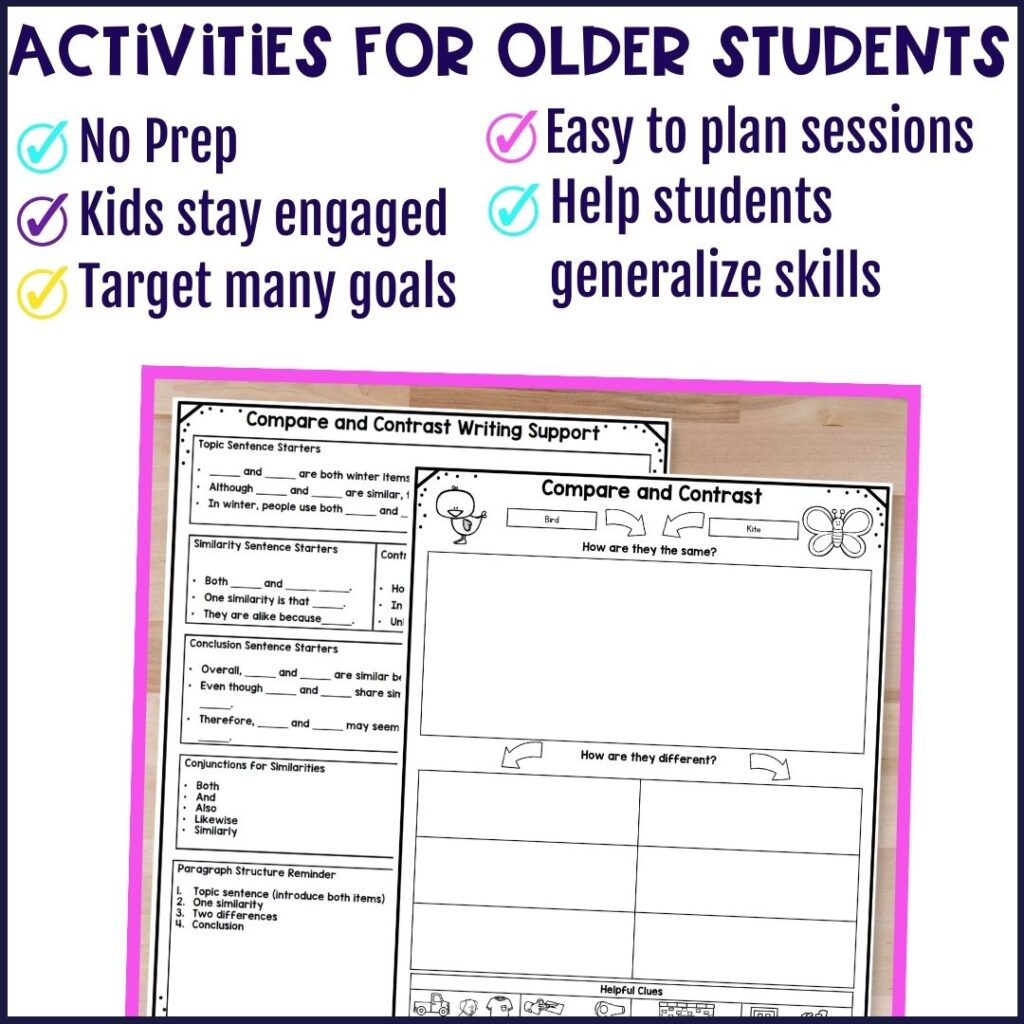 Spring Speech and Language Activities Middle School Speech Therapy ...